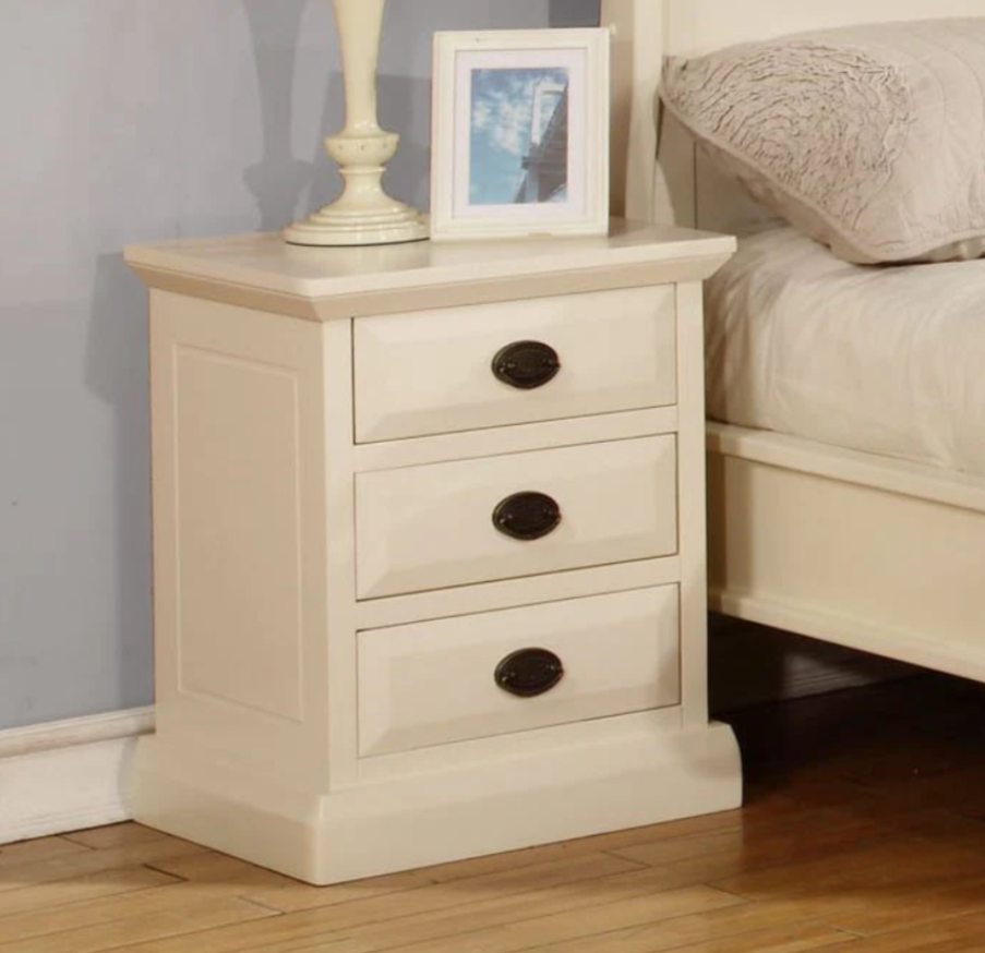 Cream Bedside Lockers – Corcorans Furniture IE